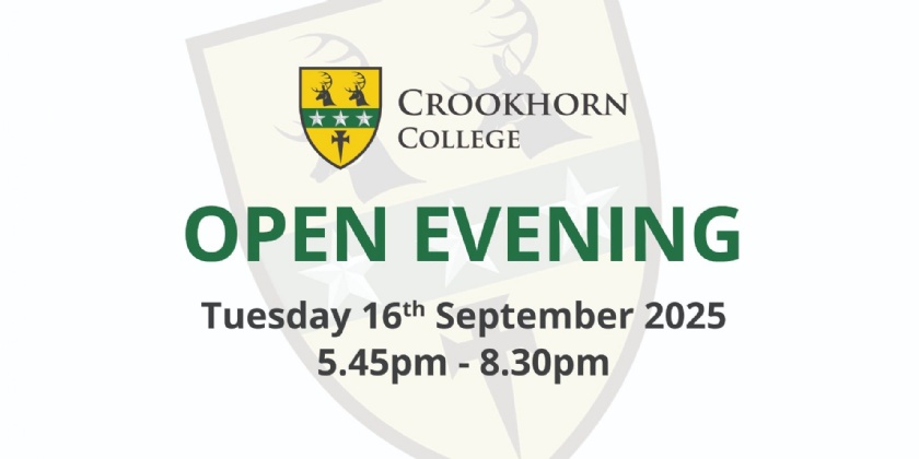 Crookhorn College - OPEN EVENING - This week!