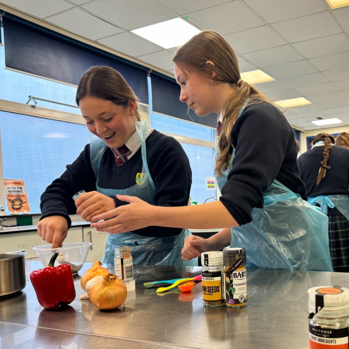 Crookhorn College - Y9 Catering masterclass with Nadia Arab